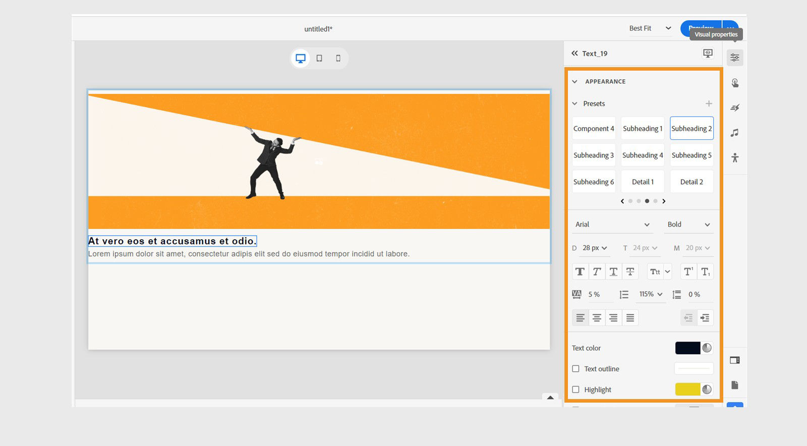Create Custom Design Options in Adobe Captivate